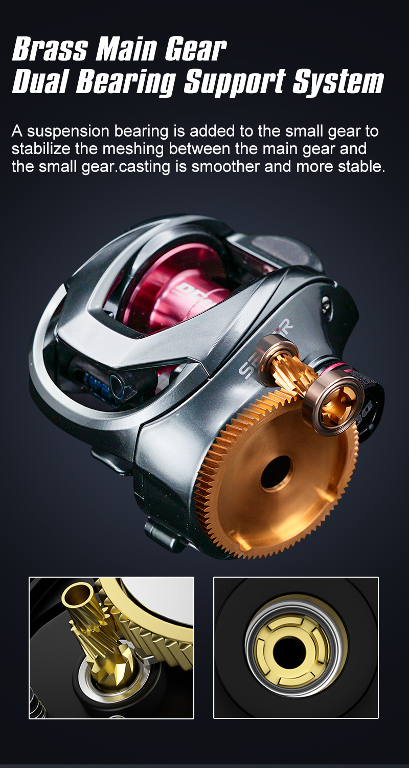 SEASIR DCAST DC Baitcasting ตกปลา Reel Digital Control long cast ...