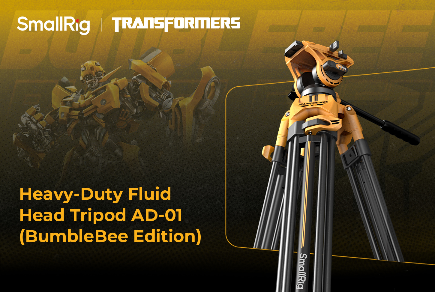SmallRig Heavy-Duty Fluid Head ขาตั้งกล้อง AD-01(BumbleBee Edition)5523 ...