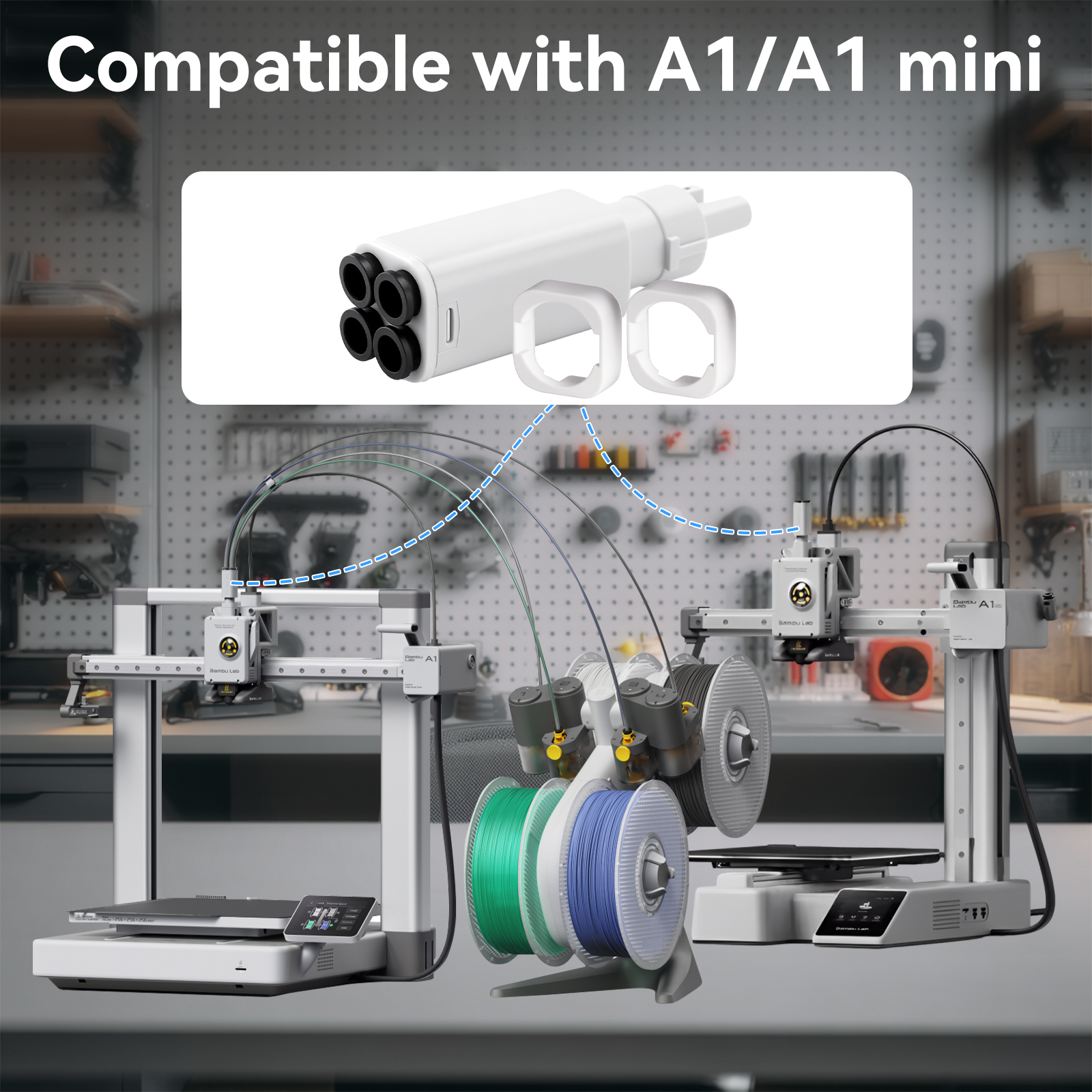 Bambu Lab AMS Lite Filament Hub Five Way Components Switch Support ...