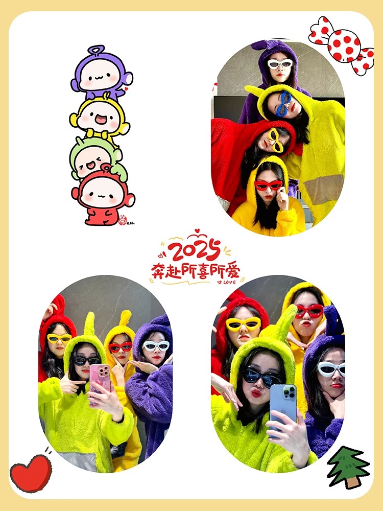 Cod Teletubbies Suit (พร้อมส่ง) ชุดมาสคอตเทเลทับบี้ นุ่ม ใส่สบาย สี ...