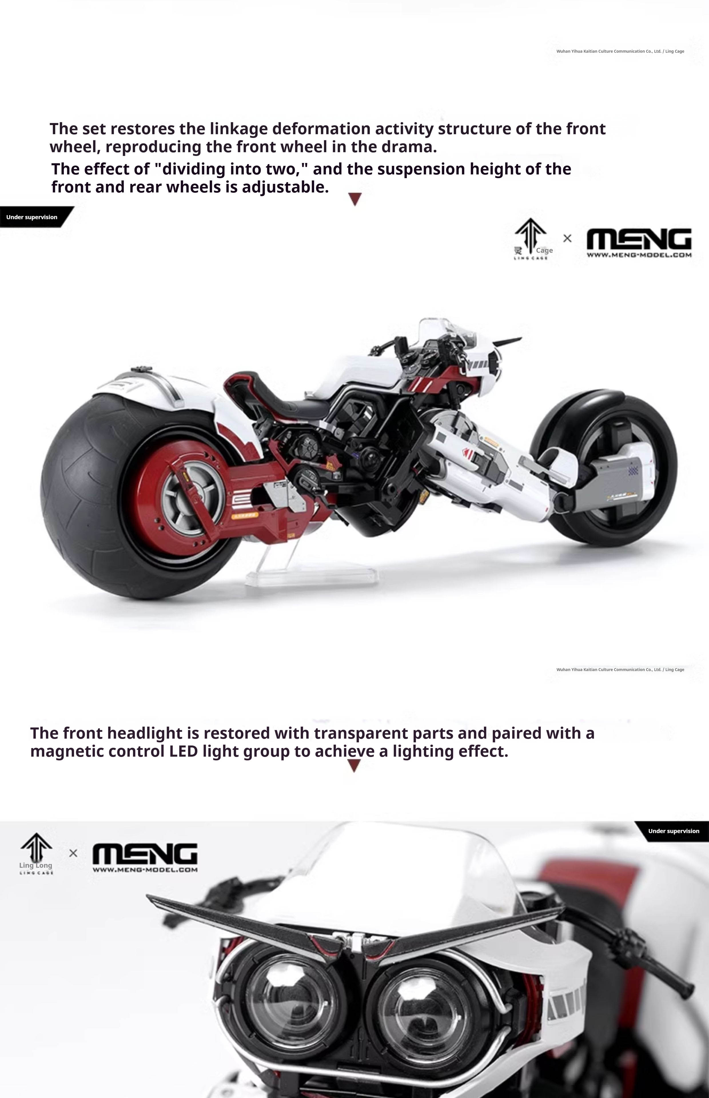 MENG MT-010s 1/9 "The Acolyte" Motorcycle - Ride ของ Bai Yuekui - รุ่น ...