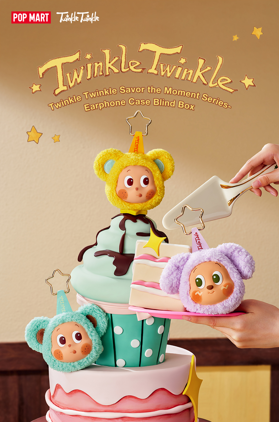 POP MART Twinkle Twinkle Savor the Moment Series-Earphone Case Blind Box Action Toys Figure ...