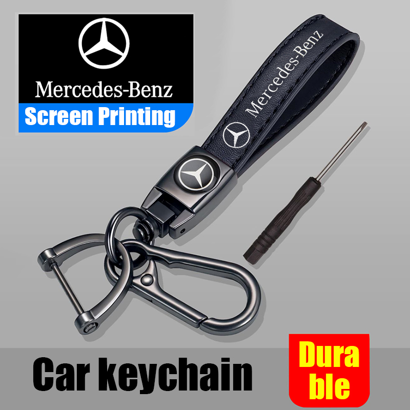 เหมาะสําหรับพวงกุญแจรถยนต์หนัง Mercedes Benz High-end พวงกุญแจรถยนต์ที่ ...