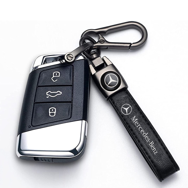 เหมาะสําหรับพวงกุญแจรถยนต์หนัง Mercedes Benz High-end พวงกุญแจรถยนต์ที่ ...