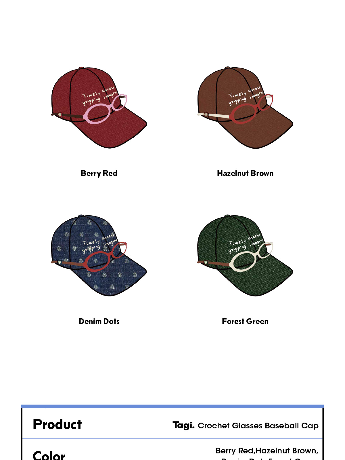 Tagi. Crochet Glasses Baseball Cap Hat Cute Birthday Gift หมวกเบสบอลถัก ...