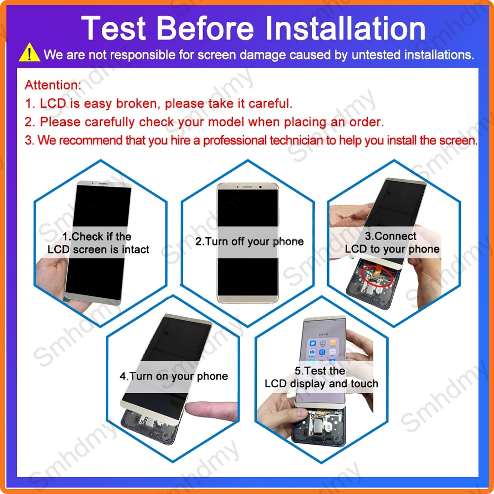 Smhdmy Ori จอแสดงผลสําหรับ Nokia C10 C20 เปลี่ยนหน้าจอสัมผัส LCD ...