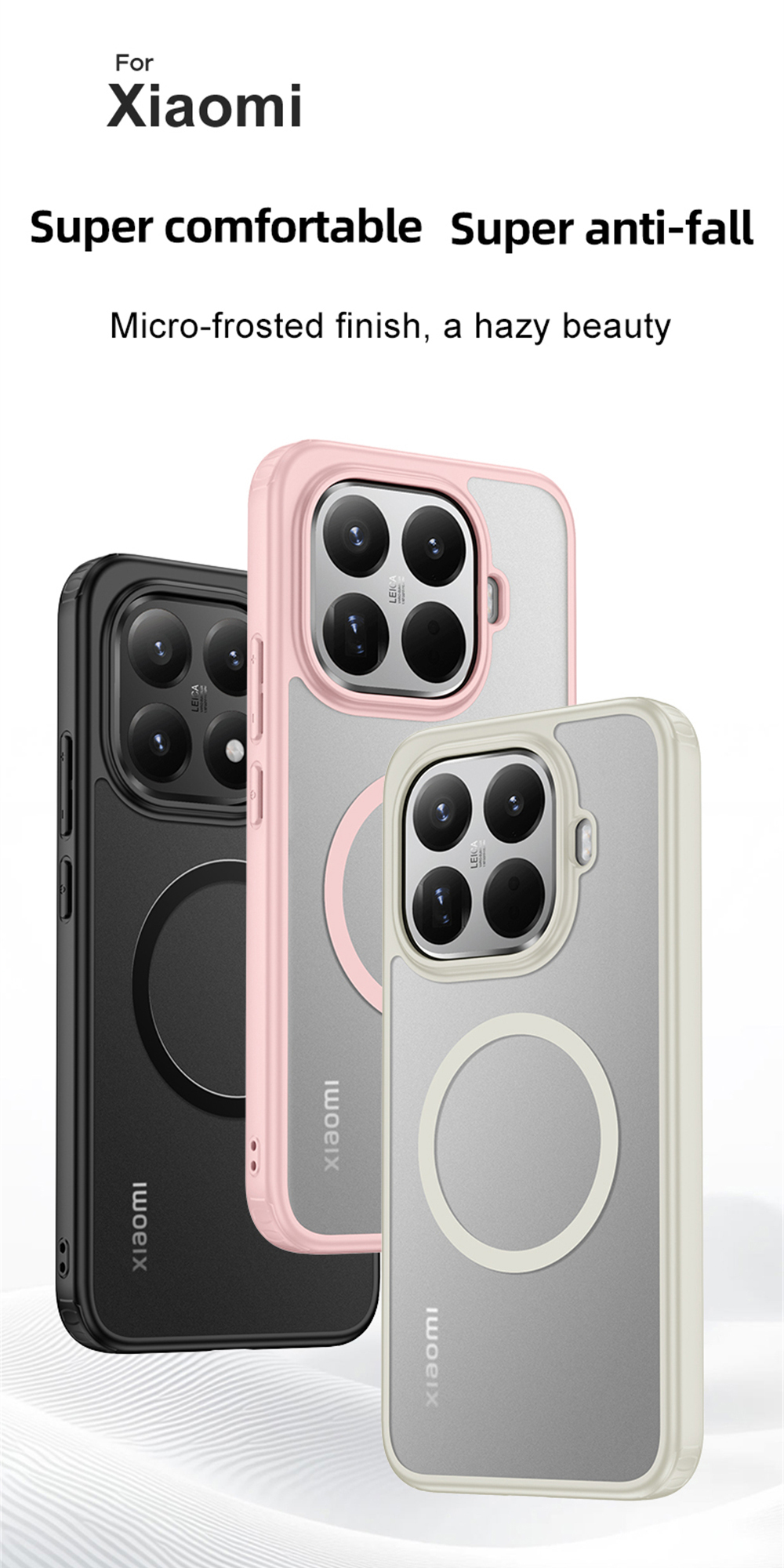 UFLAXE ICEY - เคส Xiaomi 15T / Xiaomi 15T Pro - เคสแข็งกันกระแทกด้าน เค ...