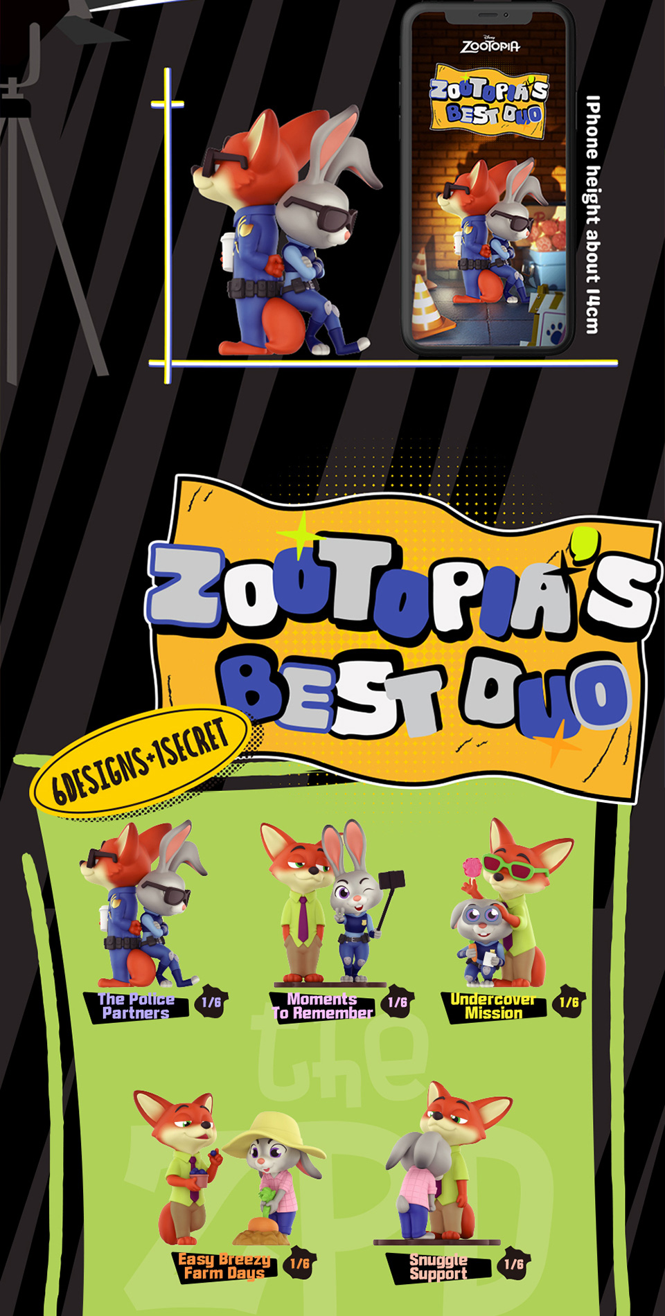 52TOYS Disney Zootopia's Best Duo Series Blind Box Figure Toy(Whole Set ...