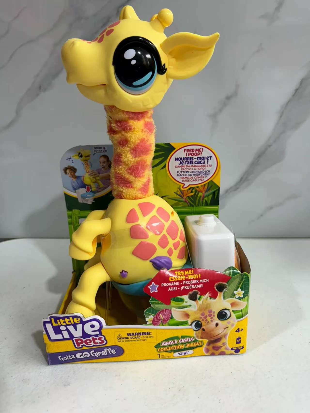 Little Live Pets Gotta Go Giraffe Gigi Interactive Plush Toy (Jungle ...