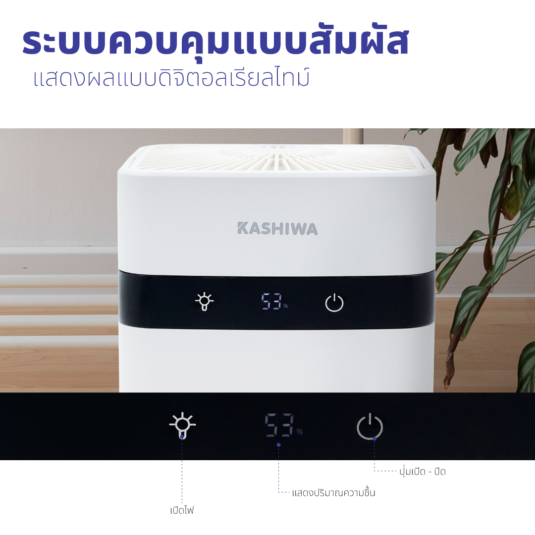 KASHIWA รุ่น HC-102 เครื่องลดความชื้น ขนาด 1.2 ลิตร ลดกลิ่นอับ ลด ...