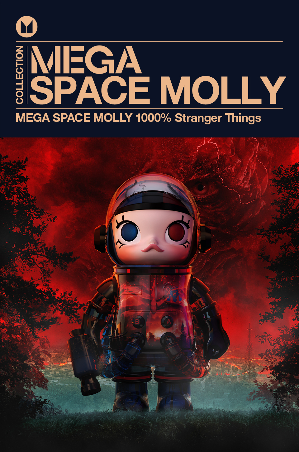 POP MART MEGA SPACE MOLLY 1000% Stranger Things | Shopee Thailand