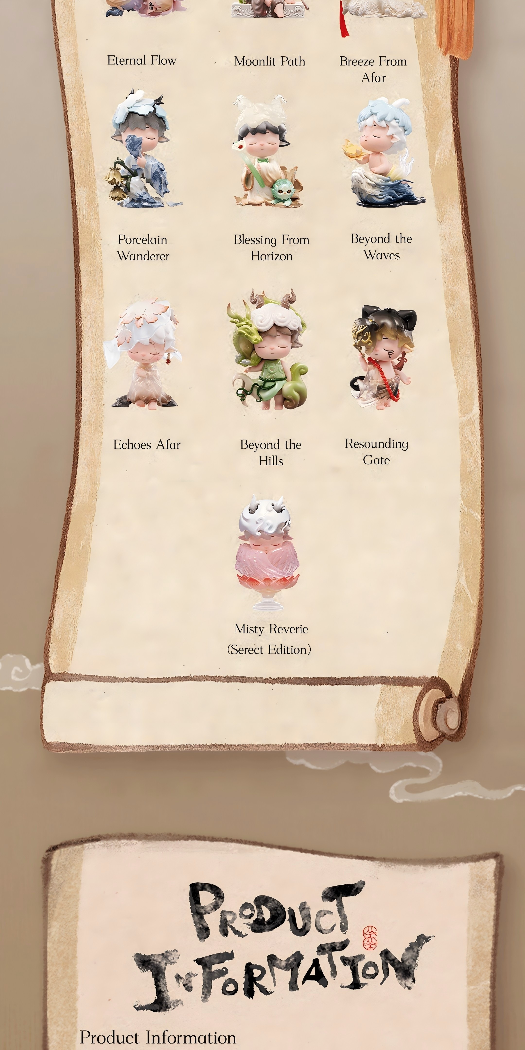 Heyone MIMI Echoes of Mountains and Rivers Series Neo-สไตล์จีนแอ็กชัน ...