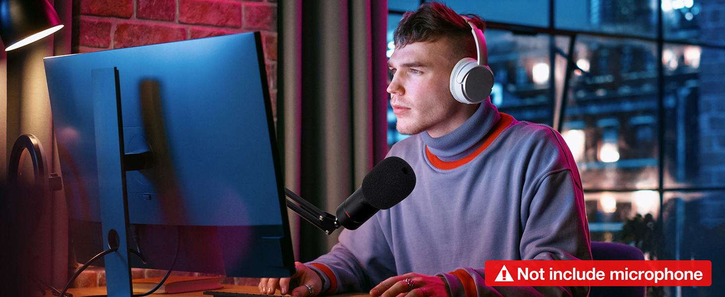 HyperX Solocast 2 ไมโครโฟน Pop Filter กระจก - ฝาครอบโฟมไมค์สําหรับเล่น ...