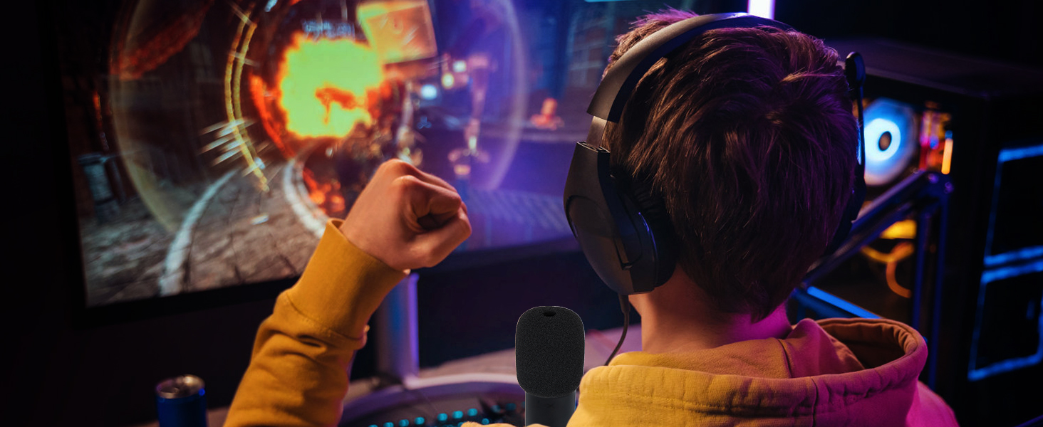 HyperX Solocast 2 ไมโครโฟน Pop Filter กระจก - ฝาครอบโฟมไมค์สําหรับเล่น ...