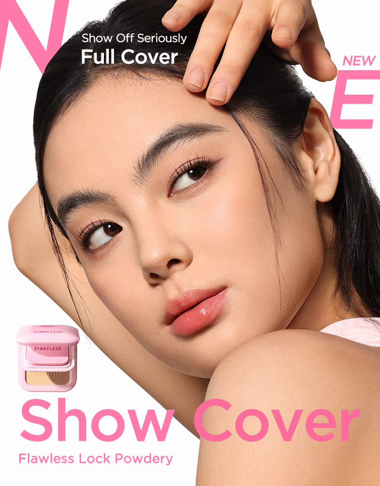 【ใหม่】PINKFLASH Show Cover Flawless Lock Powdery High Coverage Soft ...