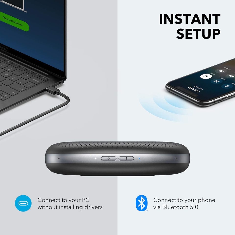 Anker PowerConf A3301 Call Bluetooth Speakerphone, Conference ...