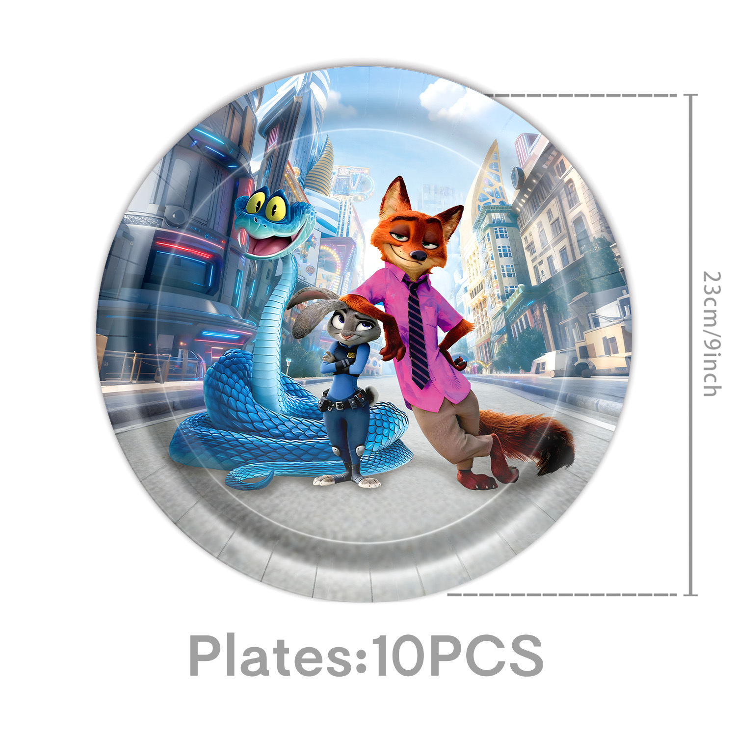 Zootopia Theme Anniversary Party Supplies ผ้าปูโต๊ะวันเกิดแผ่นถ้วยตลก ...