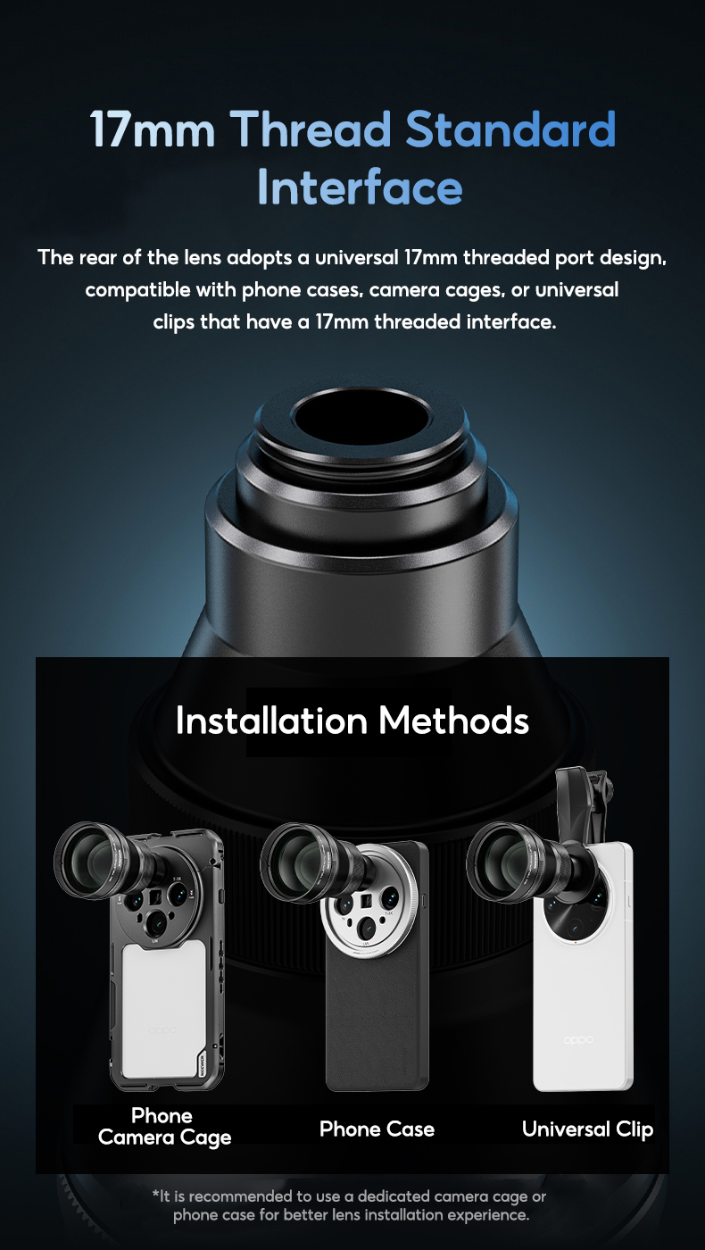 NEEWER 3X Teleconverter สิ่งที่แนบมาสําหรับ Android/iOS สมาร์ทโฟนกล้อง ...