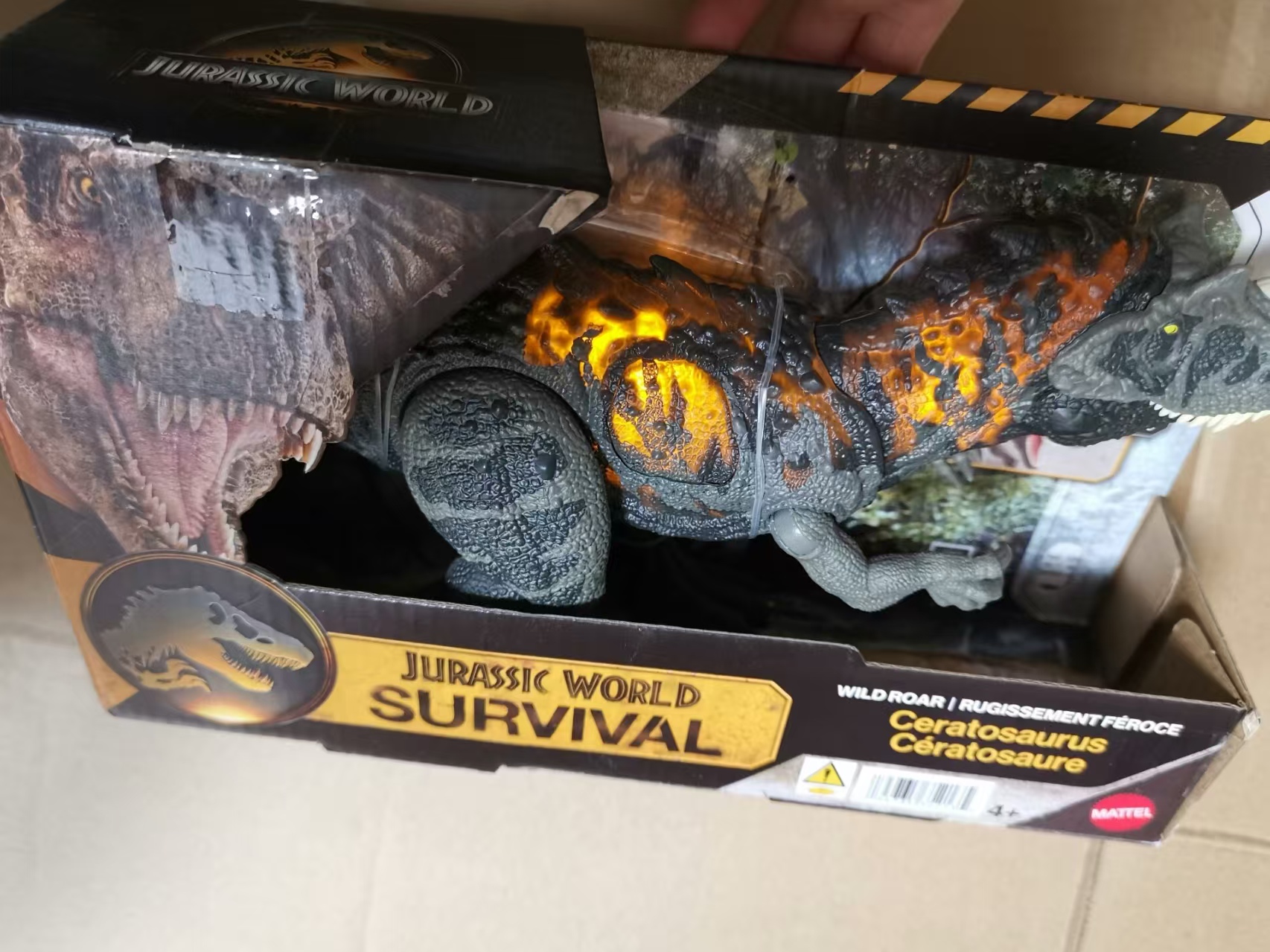 Jurassic World Wild Roar Ceratosaurus Dinosaur Action Figure Toy with ...