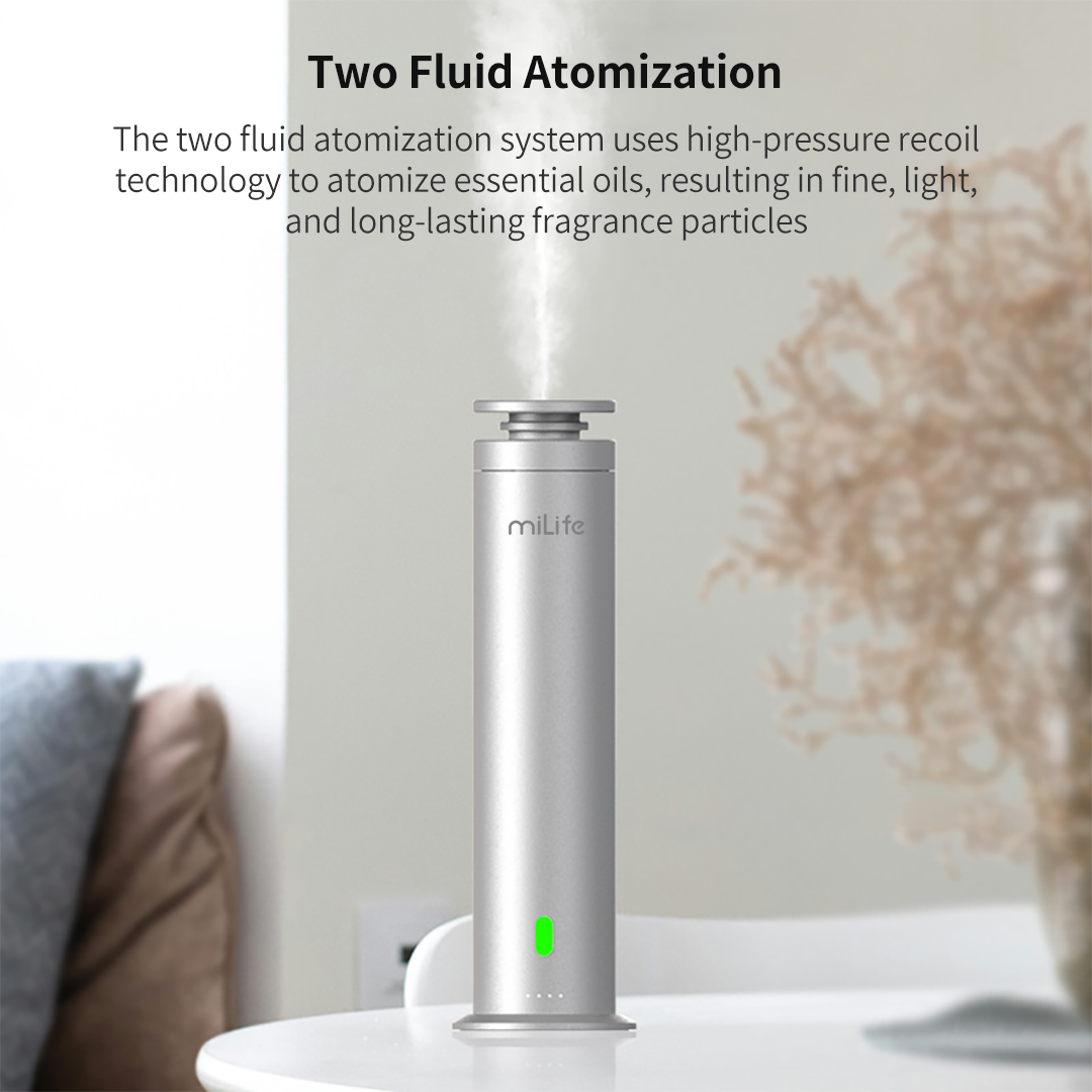 MiLife Essential Oil Aromatherapy Machine 120mL ความจุ Nebulized Aroma ...