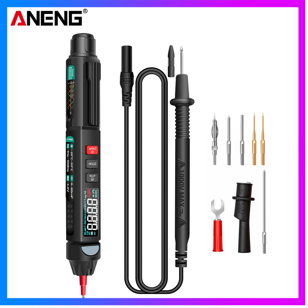 ANENG A3008 Pen Multimeter 6000 Counts Digital Multimeter Meter Tester ...