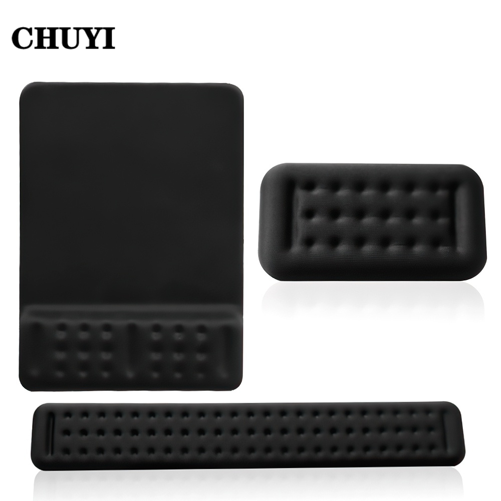 Chuyi แผ่นรองเมาส์ ซิลิโคนเจล 3D ตามหลักสรีรศาสตร์ สําหรับแล็ปท็อป เล่น ...