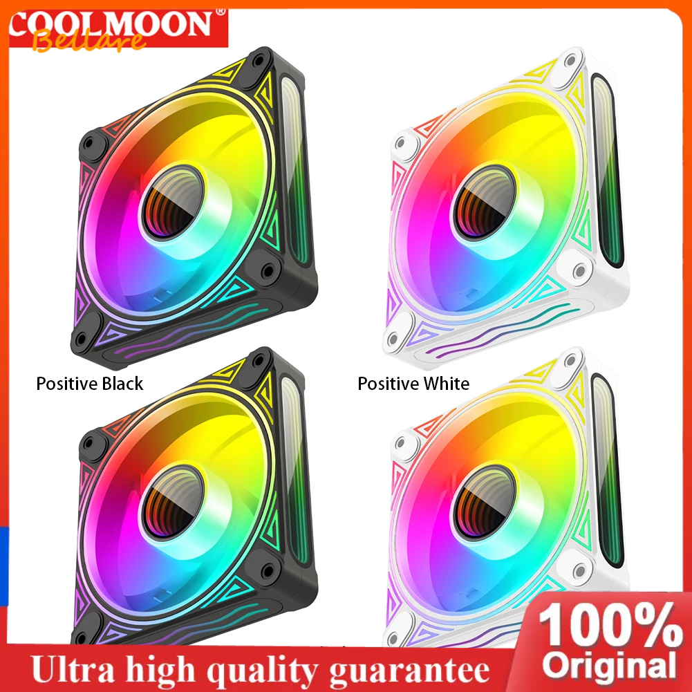 [Bel-COD] พัดลมเคส Coolmoon DM1 พัดลมระบายความร้อนคอมพิวเตอร์ PC เรือง ...