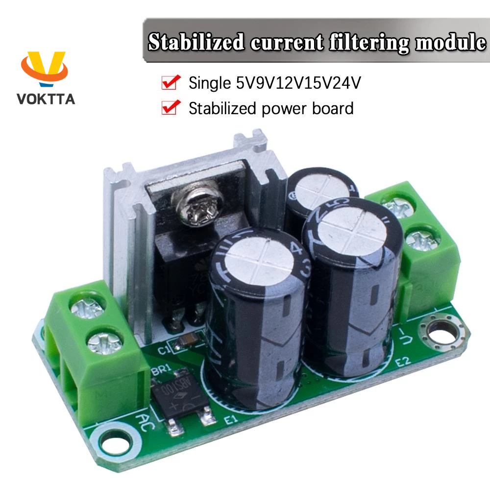Voktta บอร์ดโมดูลพาวเวอร์เรียงกระแส 5V 6V 9V 12V 15V 18V 24V | Shopee ...