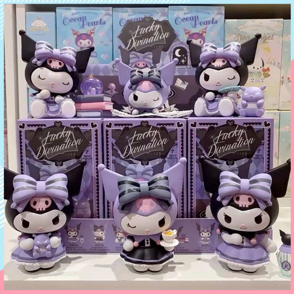 Sanrio กล่องตาบอด Kuromi Doll Toy Blind Box กแต่งโต๊ะตุ๊กตาแฮนด์เมดสุ่ม ...