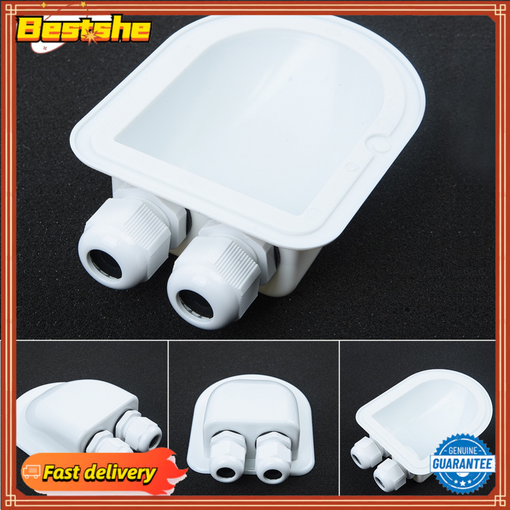 【Bsst】Roof Wire Entry Gland Box RV Yacht Boat Motorhome White Cable ...