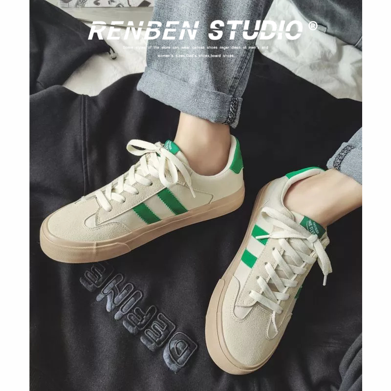 รองเท้าผ้าใบ Renben Ins สไตล์รองเท้าลําลองผู้ชายระบายอากาศนุ่มสบายสไตล์เกาหลี | Shopee Thailand