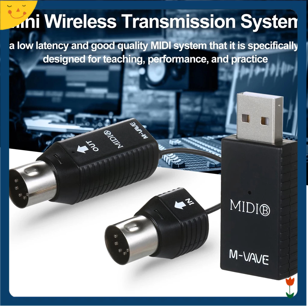 [Musl] M-vave MS1 ระบบส่งสัญญาณไร้สาย ขนาดเล็ก ระบบ MIDI MIDI ปลั๊ก ...