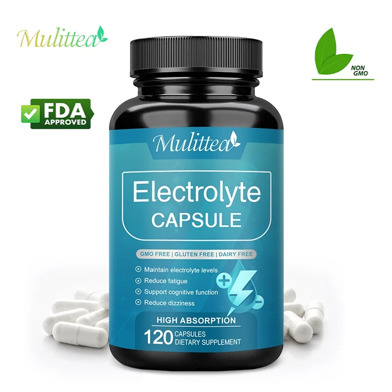Mulittea Electrolyte Hard Capsules แคปซูลอิเล็กโทรไลท์ แบบแข็ง โภชนาการ ...