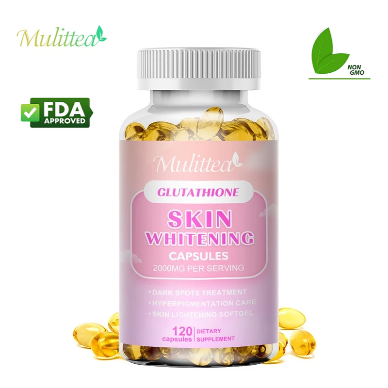 Mulittea Glutathione 2000MG Capsules กลูตาไธโอน ปรับผิวขาว, รักษาจุด ...