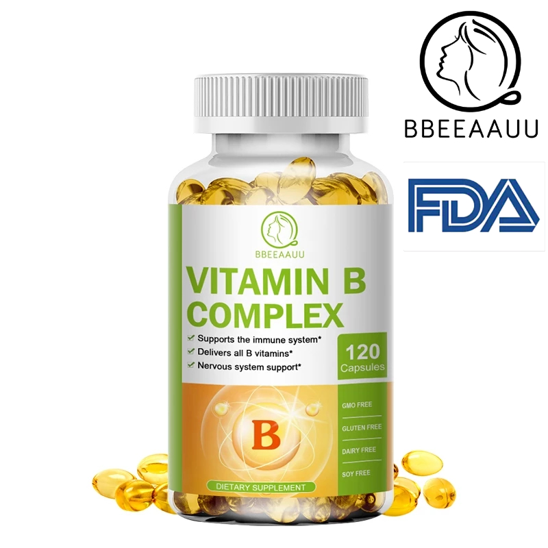 【BBEEAAUU】 วิตามินบี VITAMIN B COMPLEX ,B6,B12,CoQ10,All 8 Vitamins,120 ...