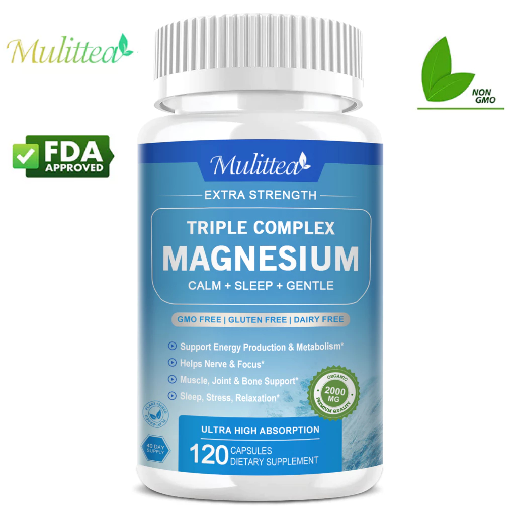 Mulittea Triple Complex Magnesium Hard Capsules ทริปเปิ้ลคอมเพล็กซ์ ...