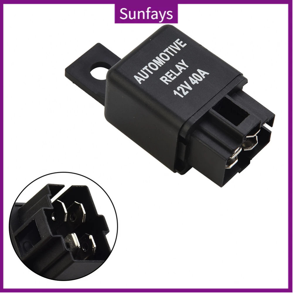 รีเลย์ไฟตัดหมอก DC 12V 40A 4-Pin ทนทาน แบบเปลี่ยน สําหรับรถยนต์ 1 ชิ้น ...