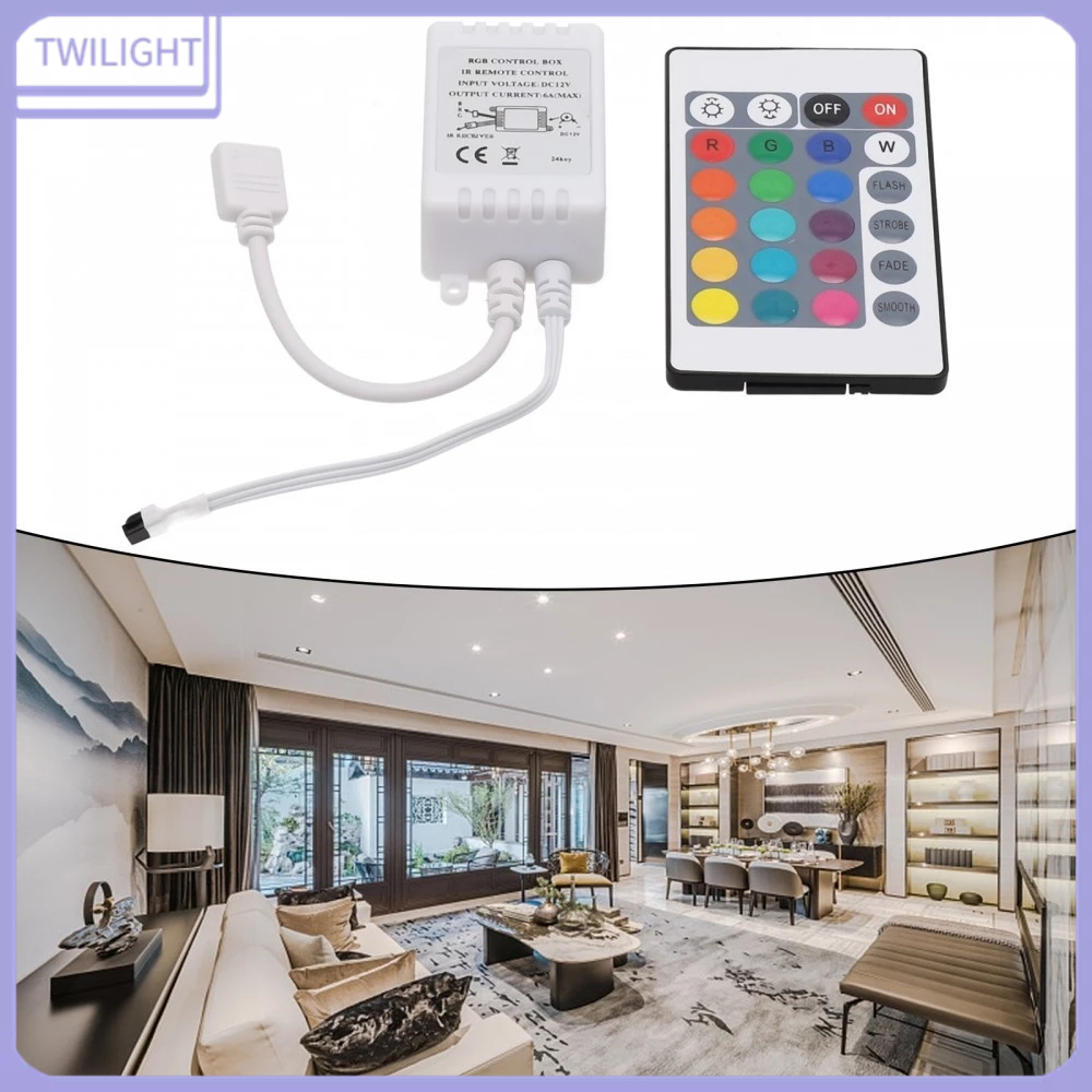Easy to Use RGB Control Box with 24 Keys Remote Perfect for Various ...
