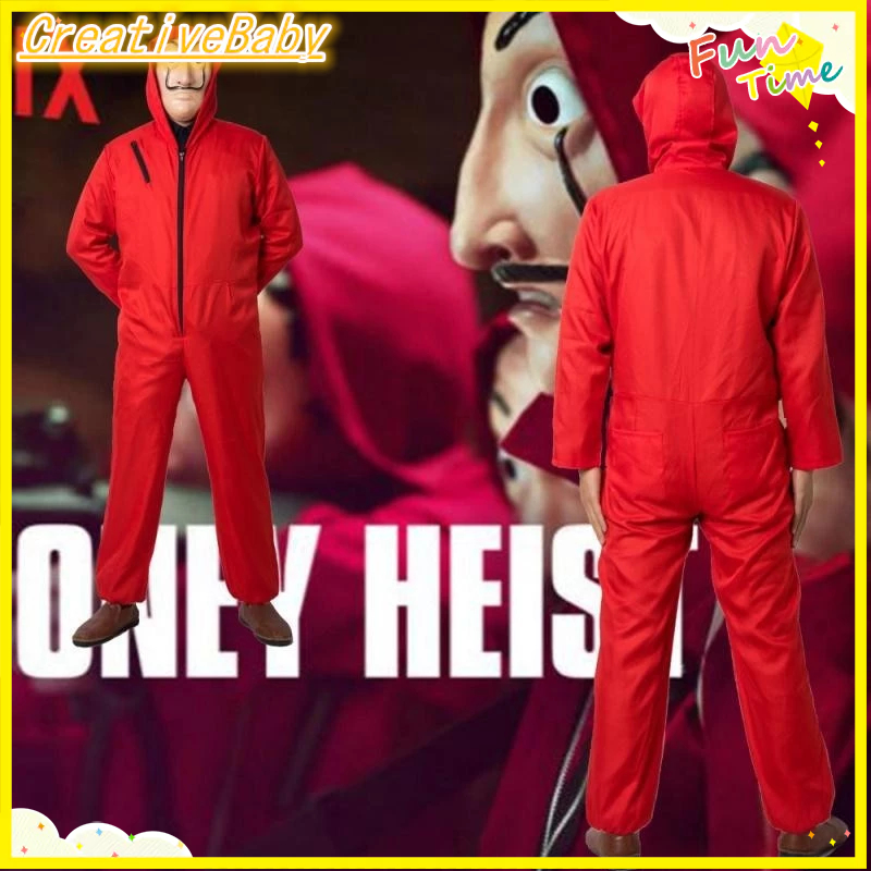 พร้อมส่ง!! ชุดนักโทษ/หน้ากากฟรี ทรชนคนปล้นโลก La casa de papel Dali ...