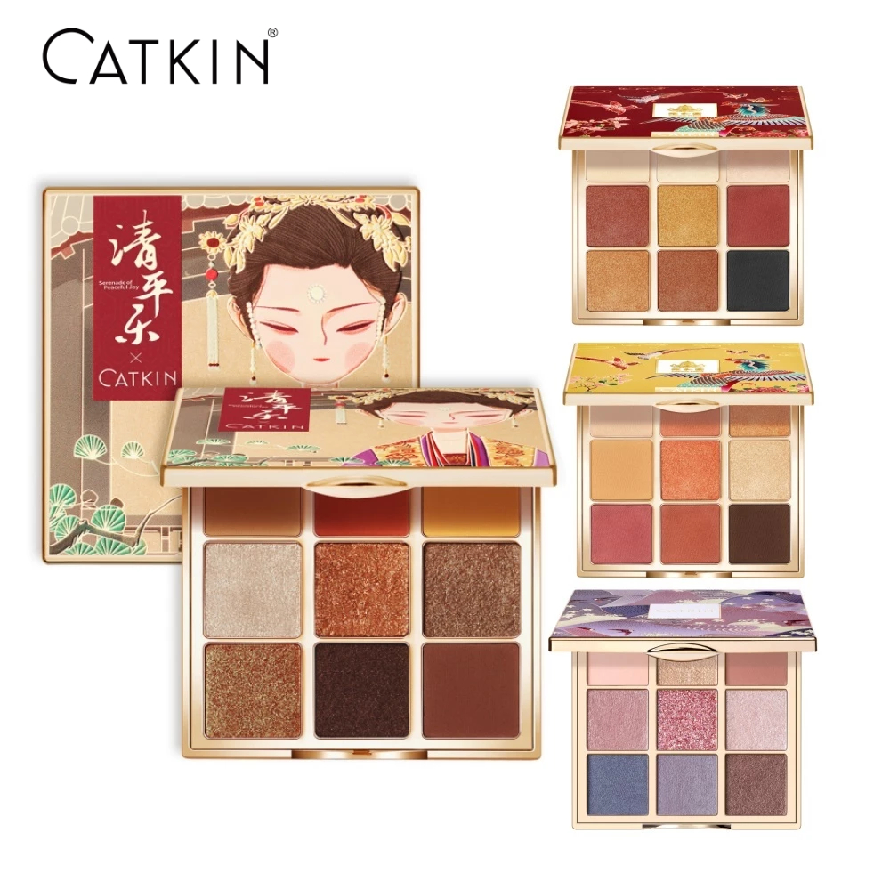 CATKIN 9 Colors Eyeshadow Palette อายแชโดว์พาเลท ชิมเมอร์ เนื้อแมตต์ ธรรมชาติ สี | Shopee Thailand