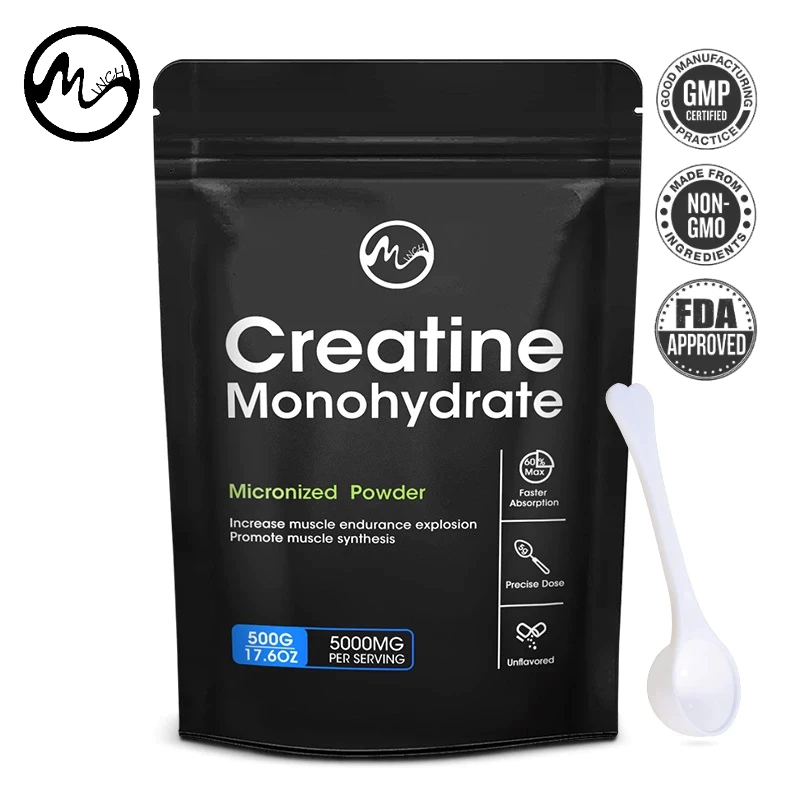 Minch ครีเอทีน ผงครีเอทีน Creatine Monohydrate Micronized Powder 5000mg ...