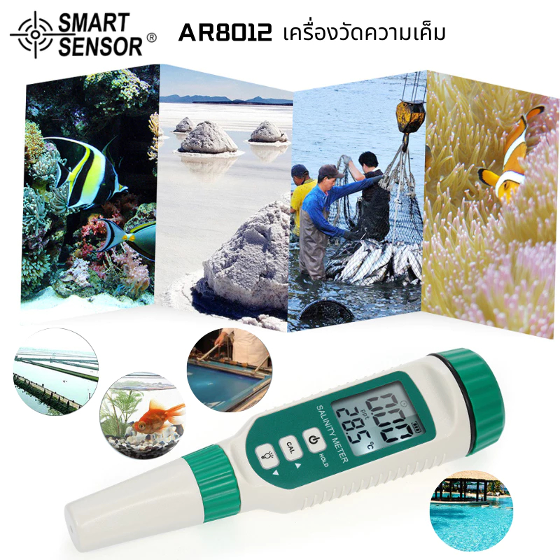 【จัดส่งในพื้นที่】SMART SENSOR AR8012 เครื่องวัดความเค็ม ระบบเซนเซอร์ ...