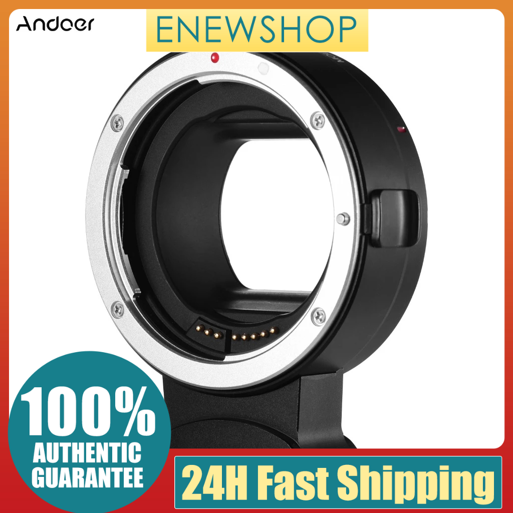 [พร้อมส่ง] Andoer EF-EOSR แหวนอะแดปเตอร์เลนส์กล้อง โฟกัสอัตโนมัติ IS ควบคุมรูรับแสง EXIF แบบ ...