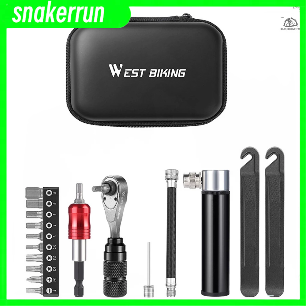 Snzx ชุดซ่อมจักรยาน ประกอบด้วย ประแจวงล้ออลูมิเนียม สกรูบิต ยางงัดยาง ...