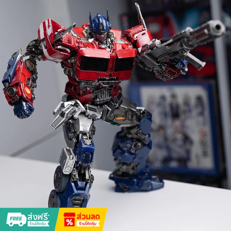 พร้อมสต็อกของแท้ 28 ซม.threezero transformers war สําหรับ cybertron optimus prime action figure ...