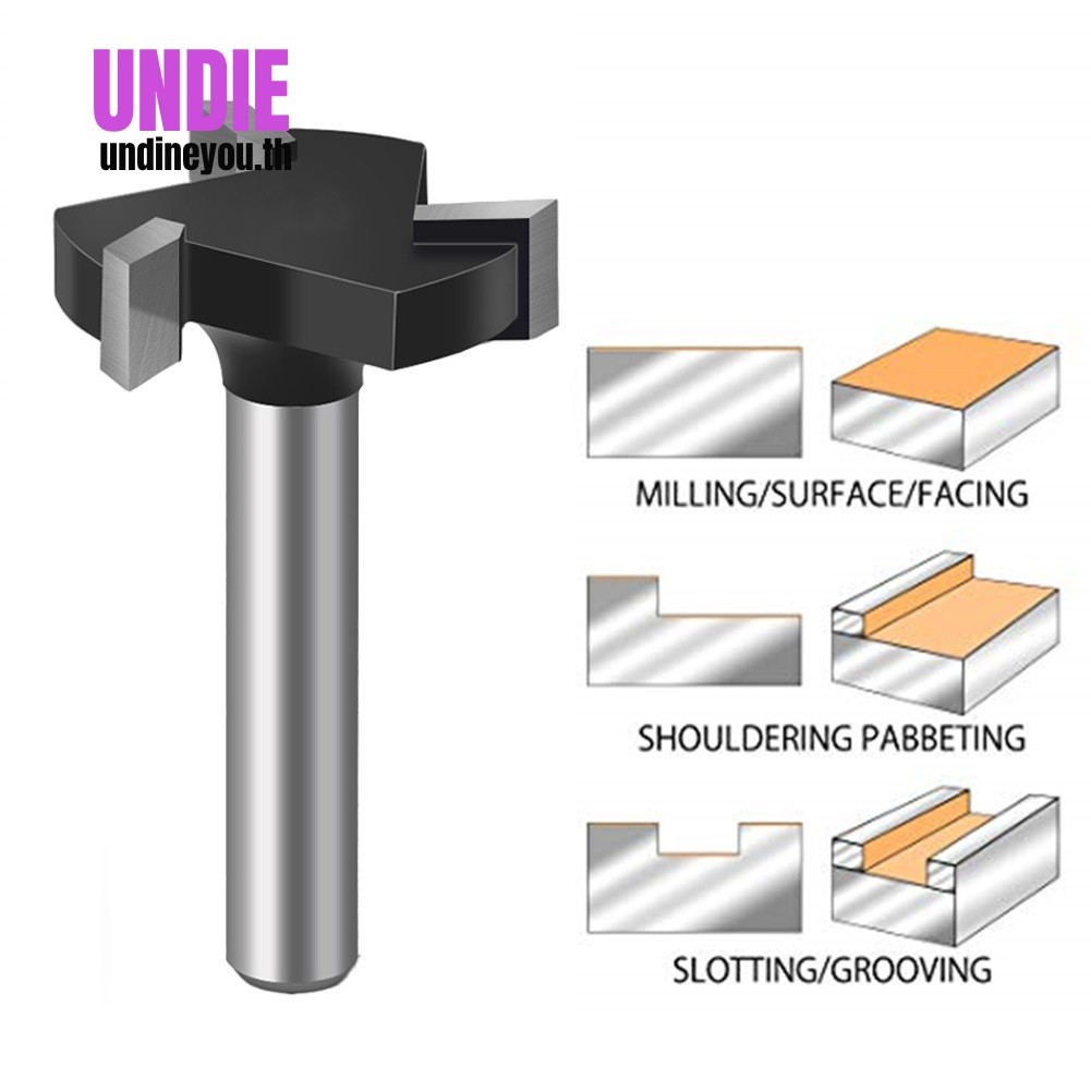 ทนทาน 1/4 นิ้ว Shank CNC Spoilboard Surfacing Router Bit คาร์ไบด์ ...