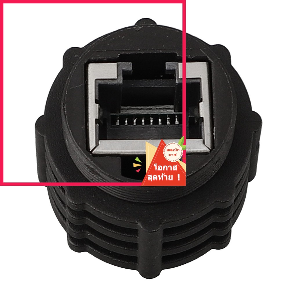 ดลสดดE13 ขั้วต่อกันน้ํา Network Switch Coupler เกลียว Dual NetworkPort ...