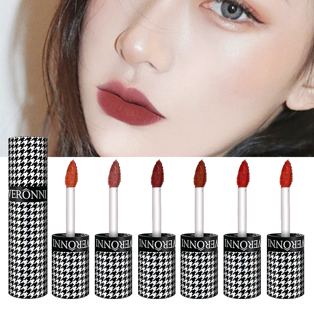 Veronni ลิปสติก ลิปทินท์ เนื้อแมตต์ กํามะหยี่ กันน้ํา ติดทนนาน 12 ...