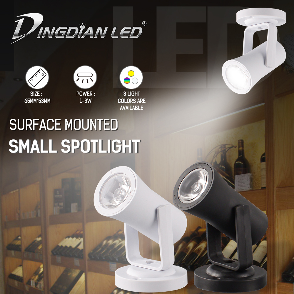 Dingdian LED Mini Spotlight AC220V 1W 3W spot light RGB Warm White ...