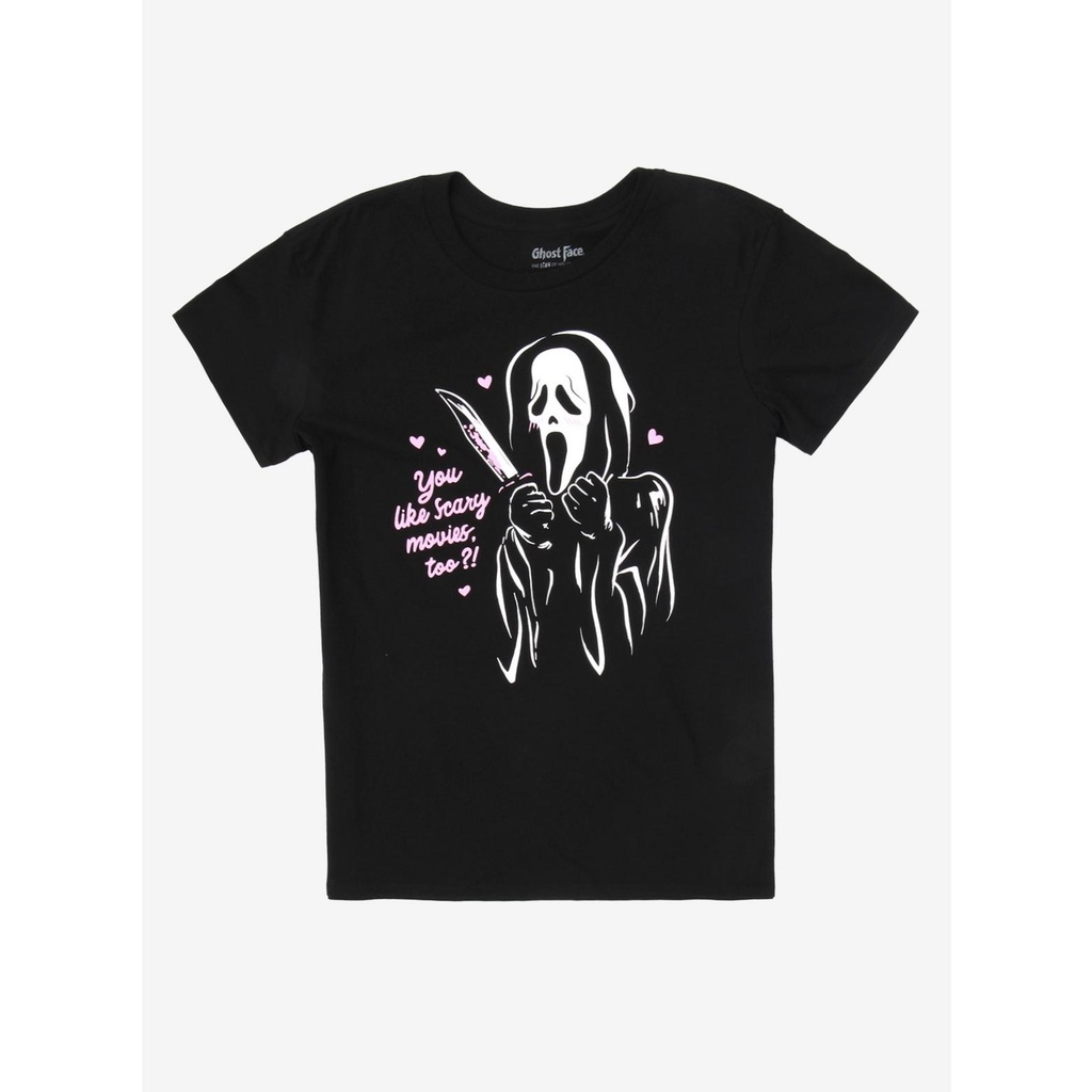 เสื้อยืด พิมพ์ลายกราฟฟิค Scream Ghost Face Y2K สไตล์โกธิค | Shopee Thailand